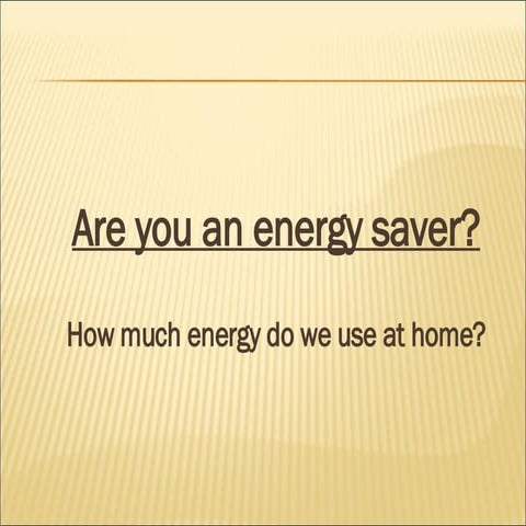 Energy Saving | PPT