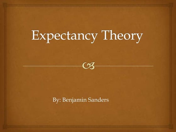 Vroom's excectancy theory | PPT