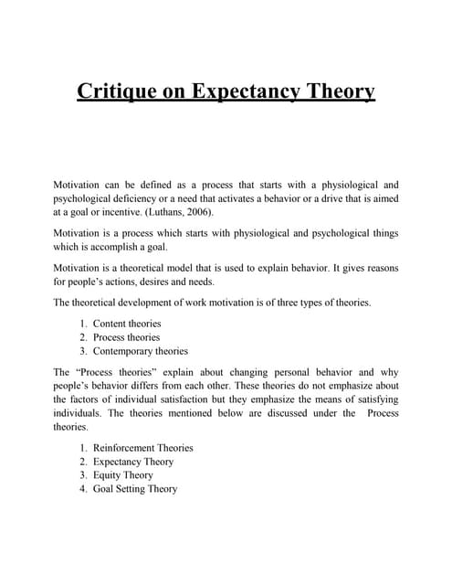 Vroom's excectancy theory | PPTX