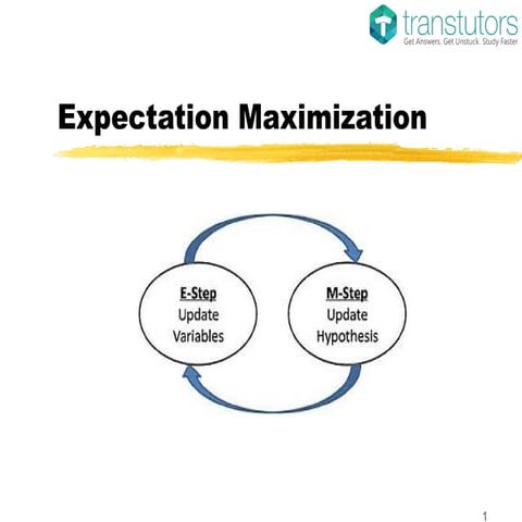Expectation Maximization Statistics Ppt Technology And Computing 6249