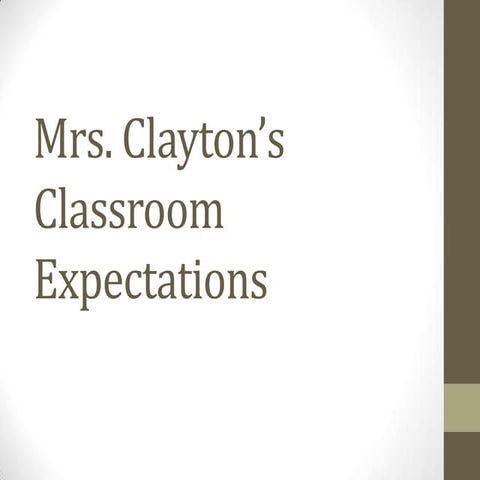 Expectations ppt | PPTX