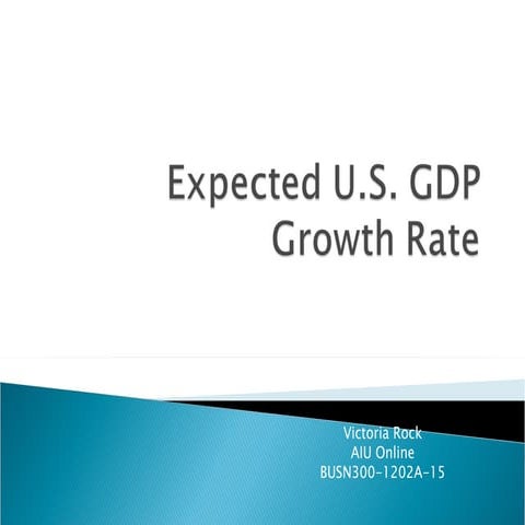 Expected us gdp growth rate presentation | PPT