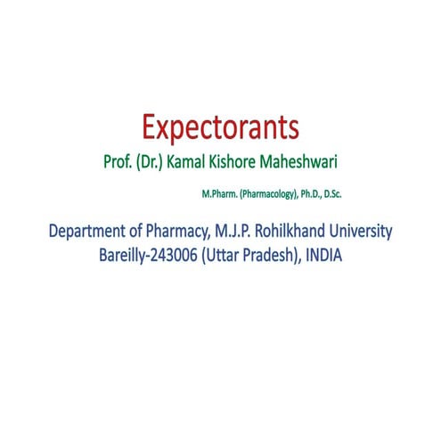 Expectorants | PDF