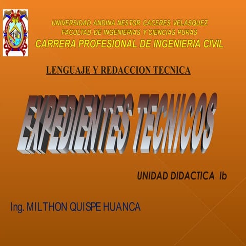 Expedientes tecnicos ib | PPT