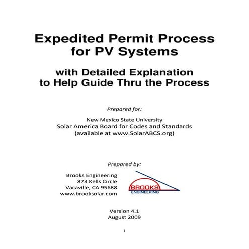 Expedited Explanation 8 24 09 Permitting Workshop | PDF
