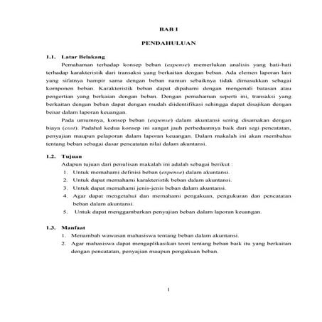 Expense (beban) | DOCX