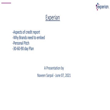 Experian growth hacking | PPT