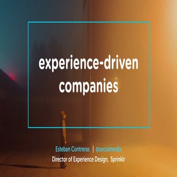 Experience-Driven Companies | PPT