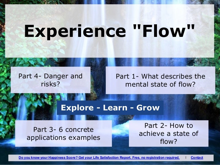 The flow experience graph - lopicompu