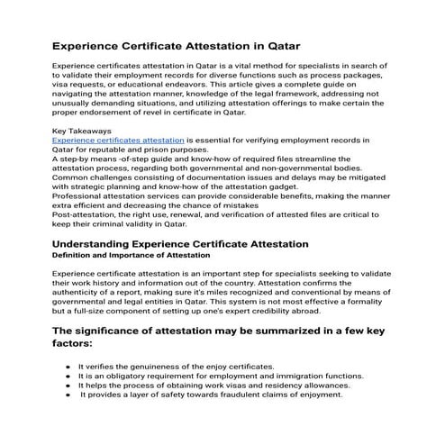 Experience Certificate Attestation in Qatar.pdf