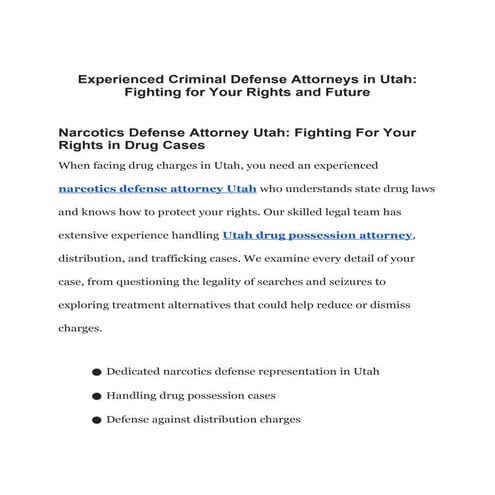 Experienced Criminal Defense Attorneys in Utah_ Fighting for Your ...