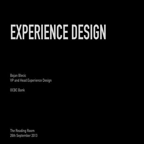 Experience Design | PPT