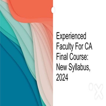 Experienced Faculty For CA Final Course.pptx