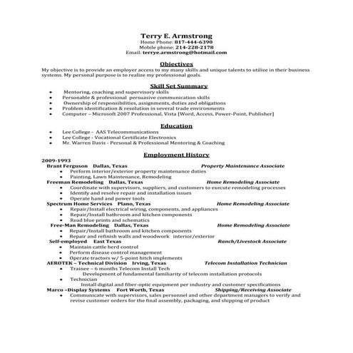Resume2015 | DOC
