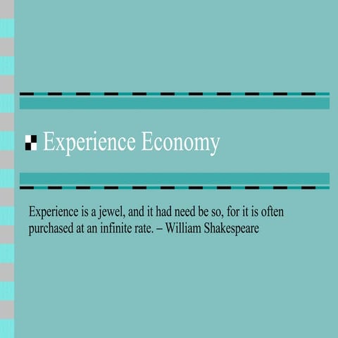 Experience Economy | PPT