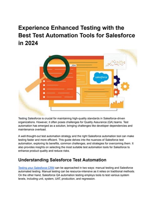 Experience Enhanced Testing With The Best Test Automation Tools For