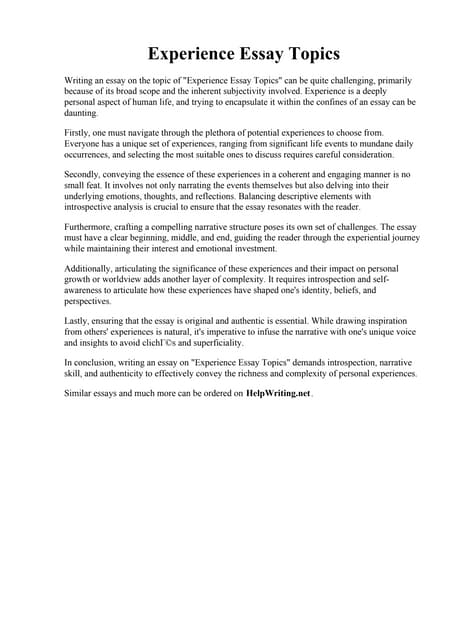 250 Word Essay | PDF | Freelance Writing | Content Production