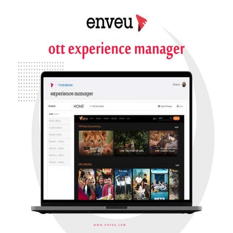 Enveu OTT Experience manager | PPTX
