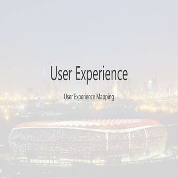 #UX : Experience Mapping Template | PPT