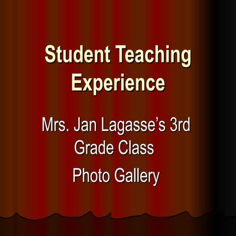 Experience Presentation | PPT