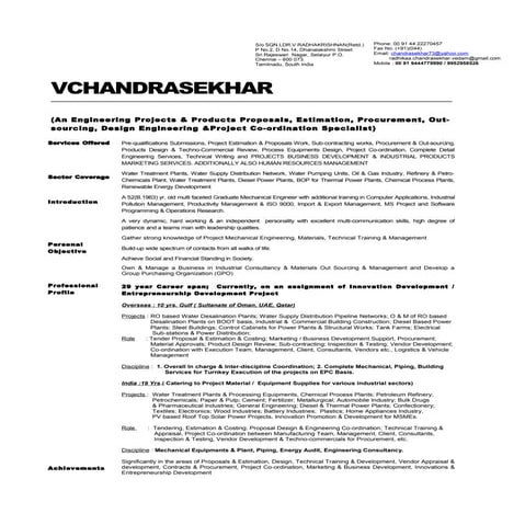 Experience profile | DOC