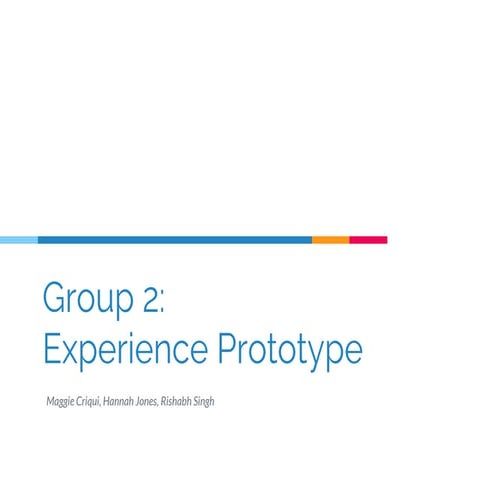 Experience prototype | PPT