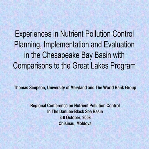 The Use of Nutrient Credits in Virginia | PPTX