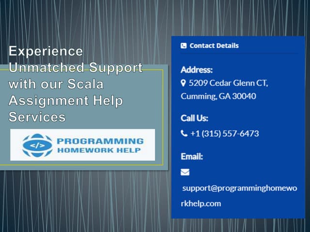 Experience Unmatched Support With Our Scala Assignment Helppptx