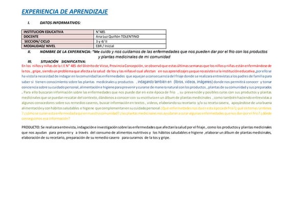 ACTIVIDAD DE APRENDIZAJE PLANTAS MEDICINALES - NORMA MONTES | PDF