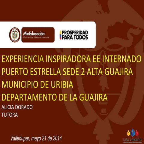 Experiencia inspiradora ee internado puerto estrella sede 2 | PPT