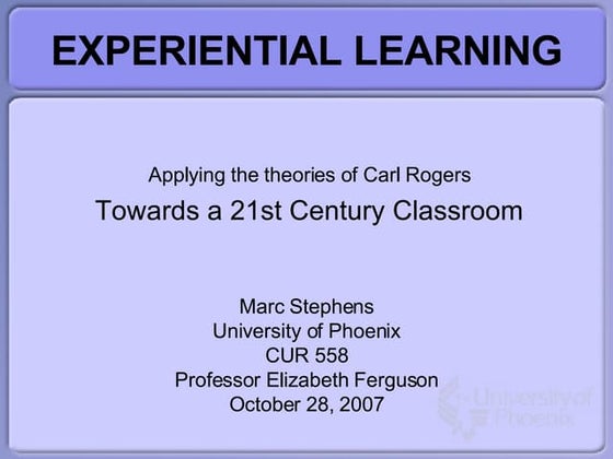 Experiential learning | PPT
