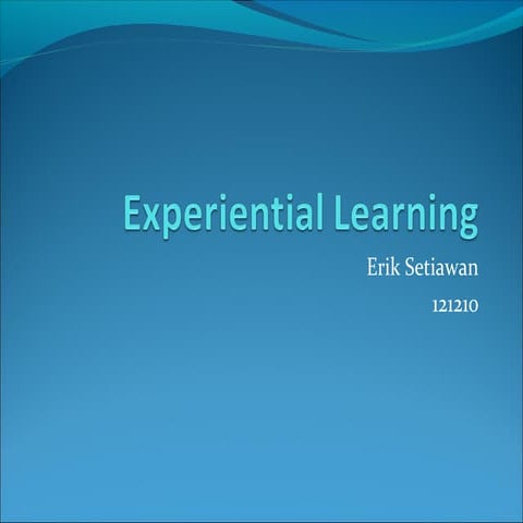 Experiential learning | PPT