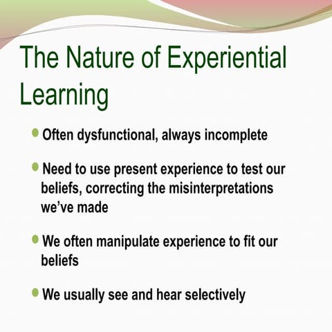 Experiential learning and reflective practice 7 17-13 | PPT