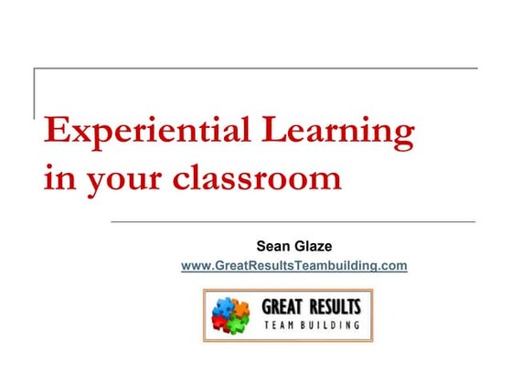 Experiential learning | PPTX | Education