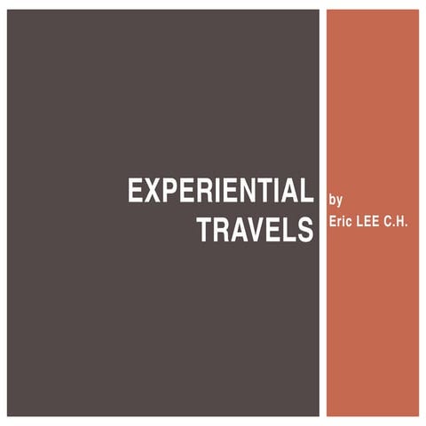 Experiential travels | PDF