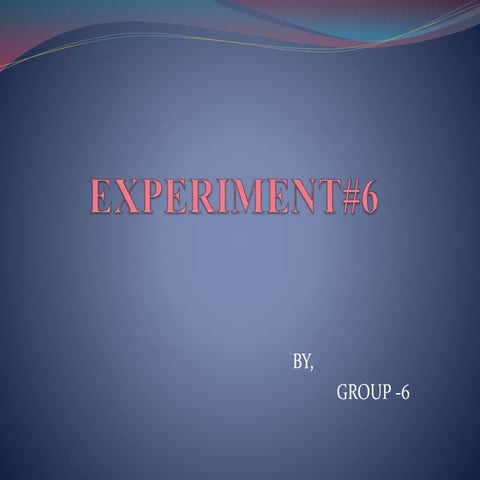 Experiment 6 MOS LAB | PPTX