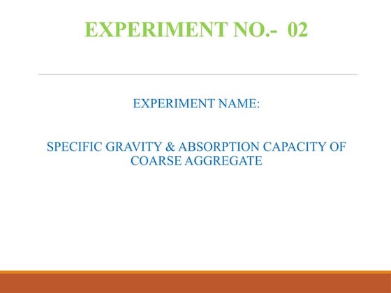 Specific Gravity And Absorption Of Aggregate Coarse And Fine Jameel