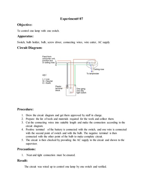 one lamp controlled by two thee way switch | PPTX