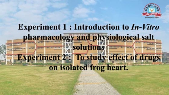 Commonly used instrument in Experimental Pharmacology | PPTX