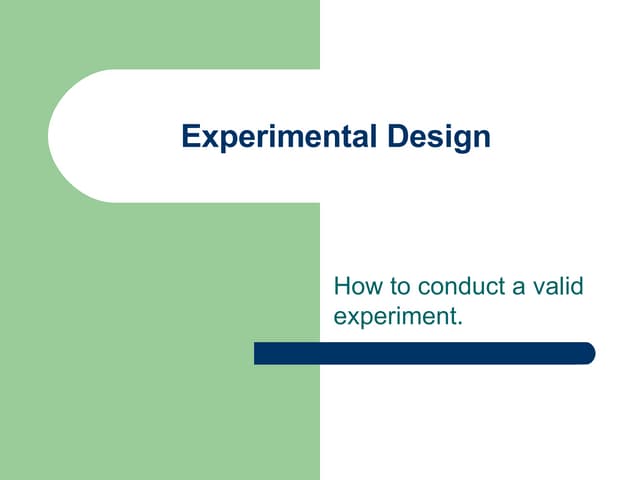 How to write a plan and design experiment | DOC