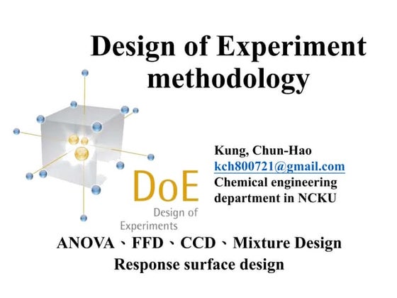 Response surface method | PPTX | Web Development | Internet