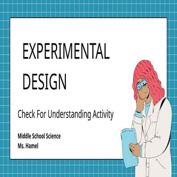 Experimental Design check for Quiz Presentation in Blue and Pink Lined ...