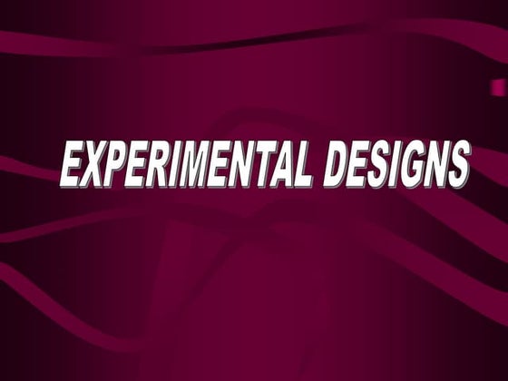 Experimental research | PPT