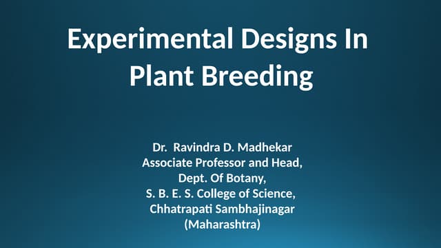 comparison of CRD, RBD and LSD | PPTX