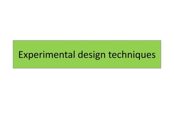 QUASI EXPERIMENTAL DESIGN | PPT