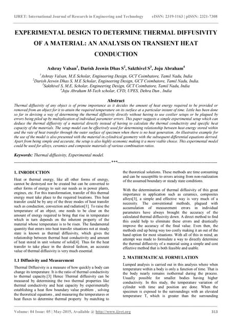 Thermal diffusivity | PDF | Physics | Science