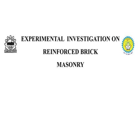 Experimental investigation on reinforced brick masonry.pptx