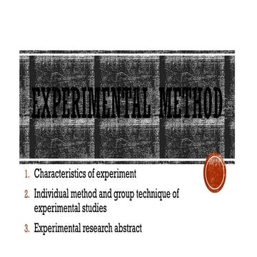 Experimental method for research ppt.pptx