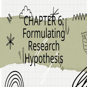 Comprehensive Guide to Formulating Research Hypotheses and Experimental ...
