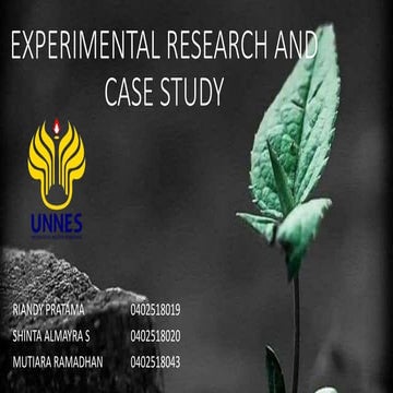 Experimental research | PPTX